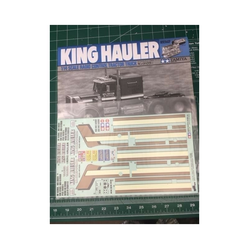 KING HAULER MANUAL and DECALS STICKERS 56301 | SemiJoe R/C Truck Shop