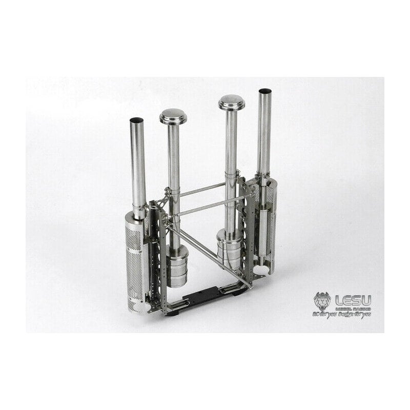 ALL TRACTOR STAINLESS STEEL EXHAUST STACK GW-K024 | SemiJoe R/C Truck Shop