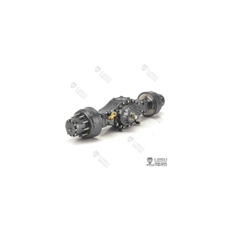 LESU HD 9-1 RATIO PLANETARY REAR AXLE 1/14 TAMIYA TRACTOR Q-9027 BLACK ...